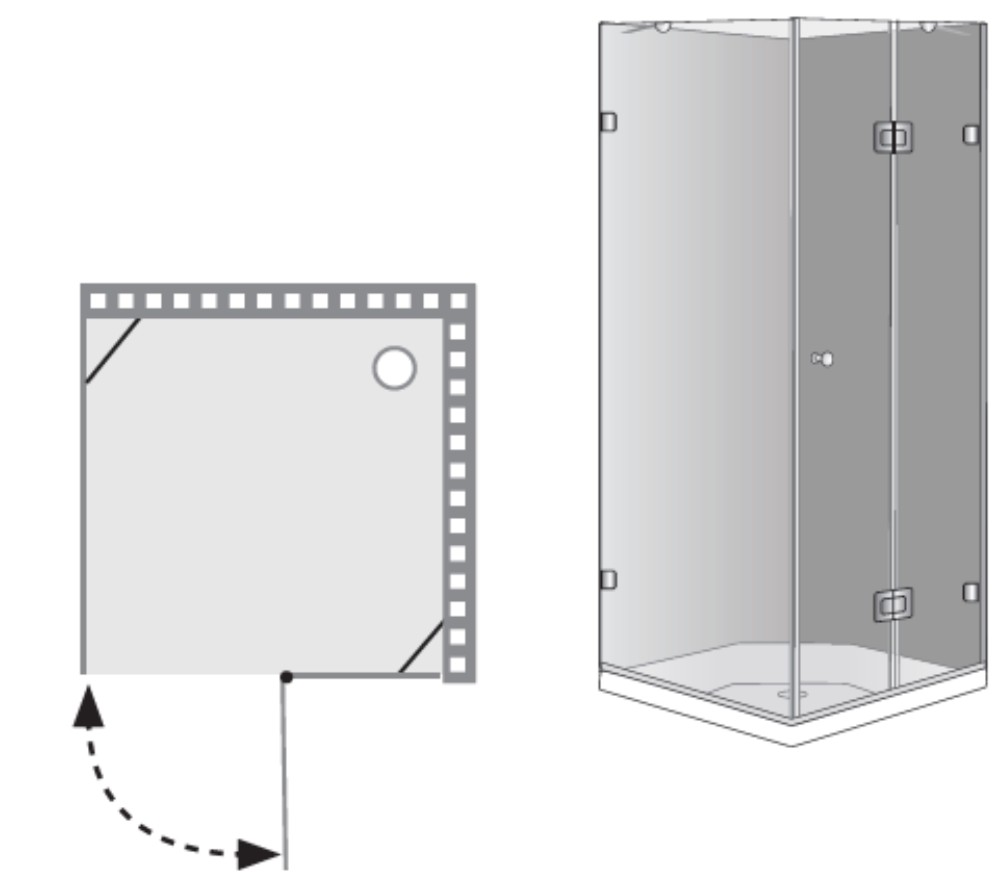 מקלחון פינתי מיאמי 8003 - שטרן מקלחונים